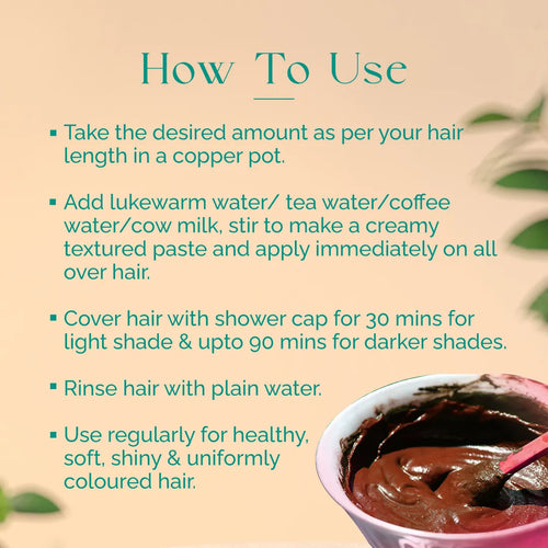 Natural Brown Hair Color - Mild Brown Powder - Ashpveda