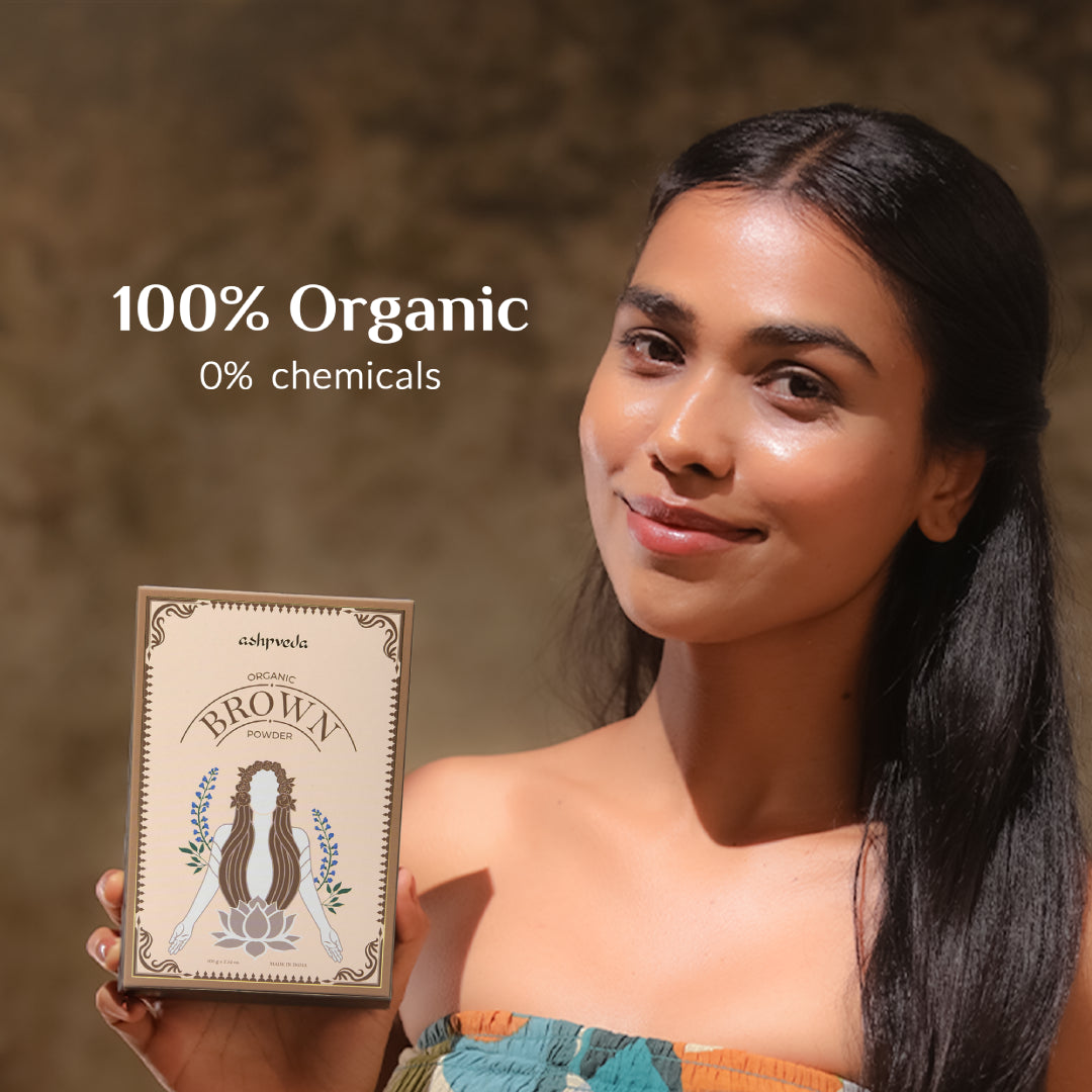 Organic Brown Hair Color Powder- Ashpveda