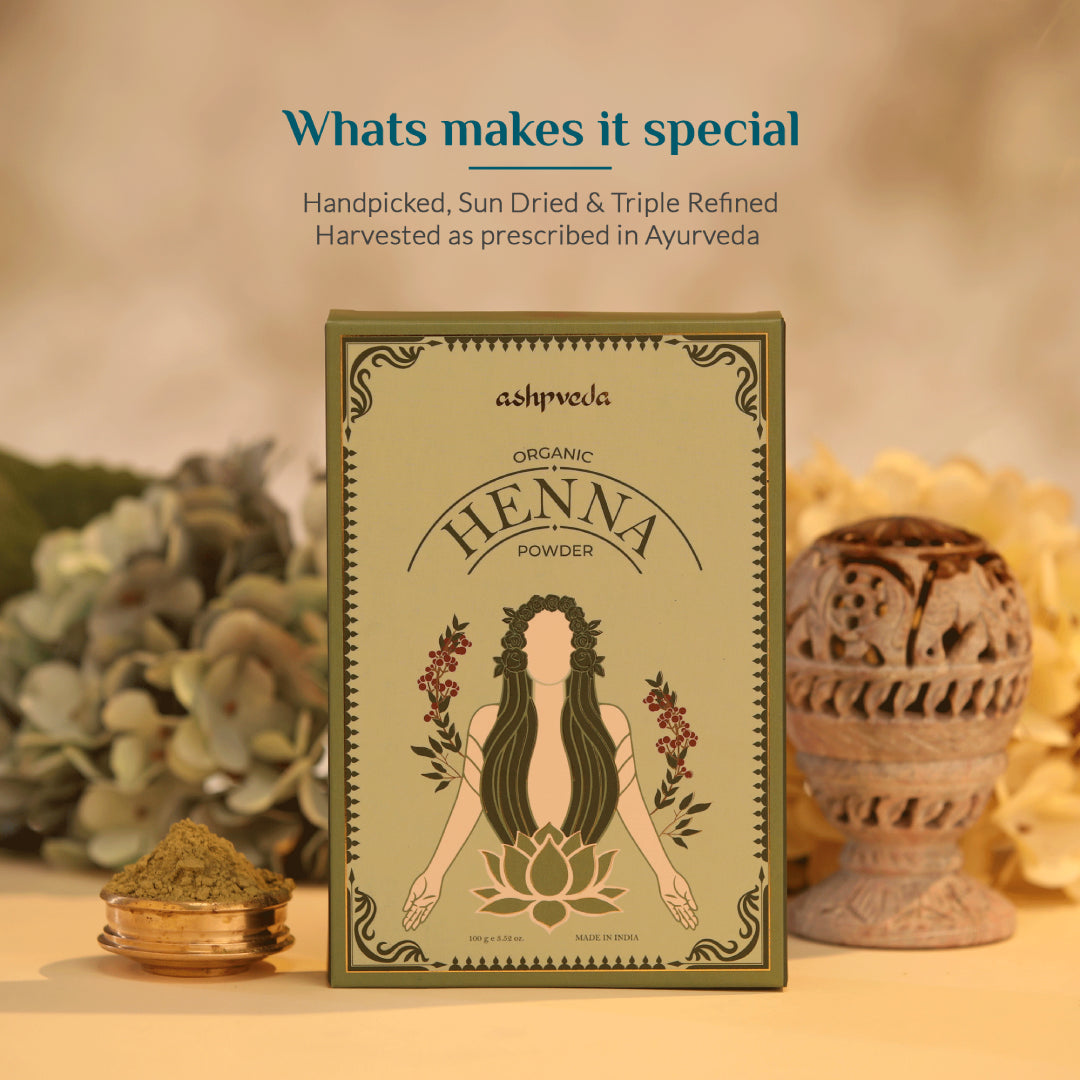 Natural Henna Powder for Safe & Long Lasting Hair Color – Ashpveda