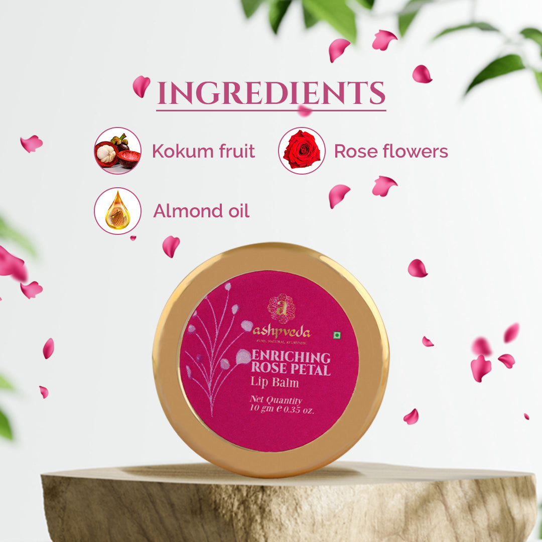 Rose Petal Lip Balm: Ayurvedic Lip Balm For Men & Women – Ashpveda